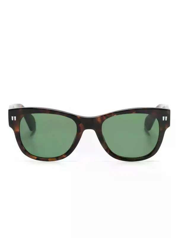 Off-White Moab Oval-frame Sunglasses - Brown