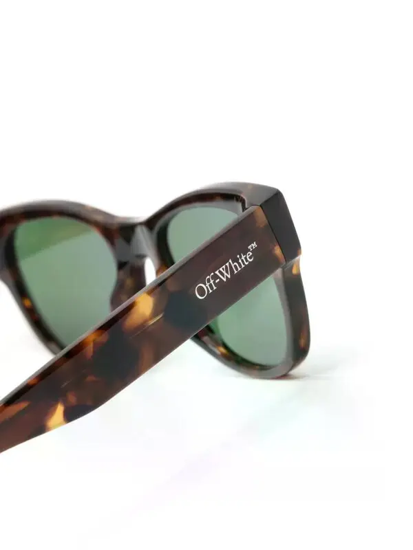 Off-White Moab Oval-frame Sunglasses - Brown