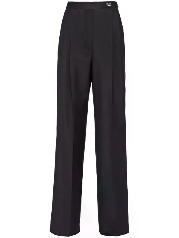 Prada Kid-mohair Tailored Trousers
