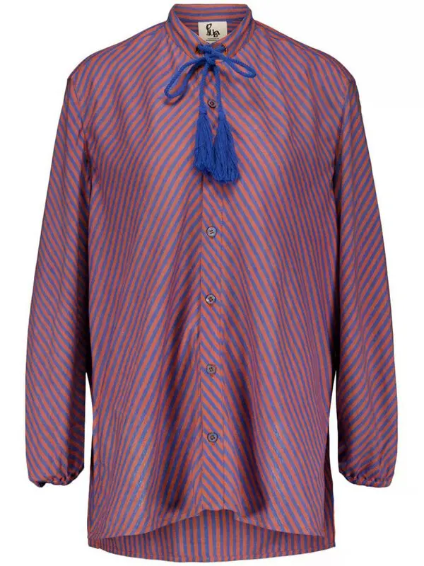 PAULA X Marrakshi Life Striped Cotton Blouse