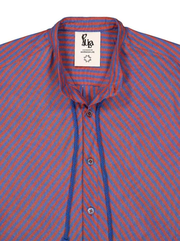 PAULA X Marrakshi Life Striped Cotton Blouse