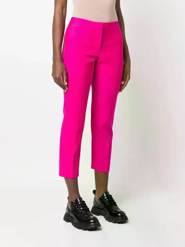 Alexander McQueen Cropped Straight-leg Trousers