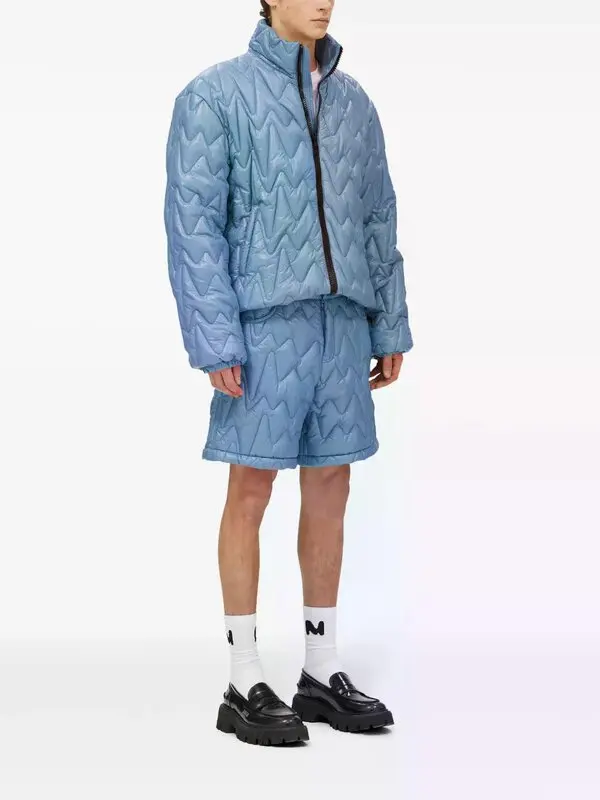 MSGM Quilted Padded Jacket - Blue