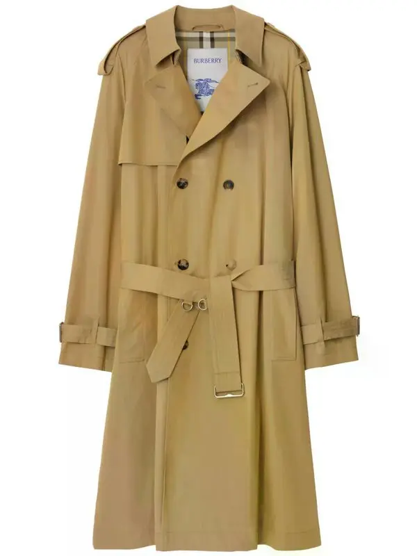 Burberry Long Garbardine Trench Coat