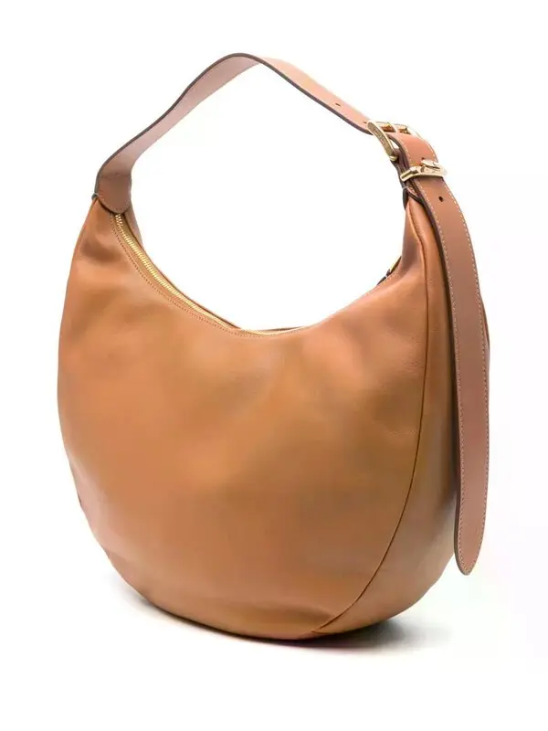 Miu Miu Logo-plaque Shoulder Bag - Brown