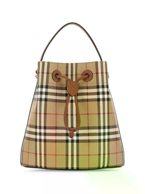 Burberry Small Check Bucket Bag