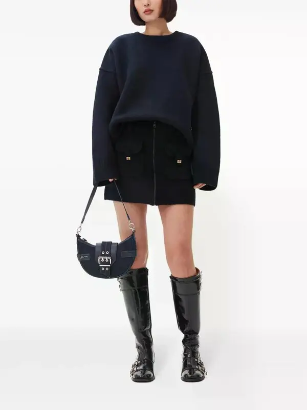 GANNI Small Bucky Denim Crossbody Bag