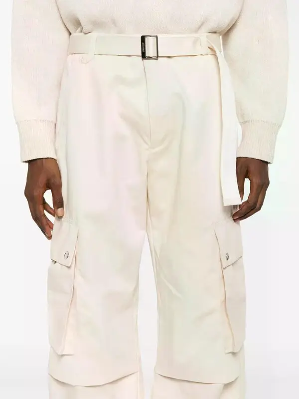 Jacquemus Le Cargo Straight Trousers - Neutrals