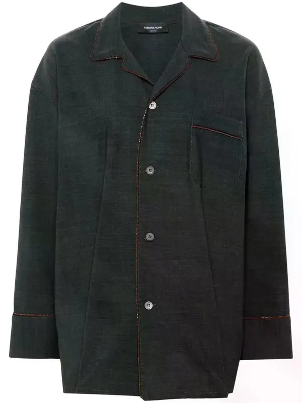 Fabiana Filippi Bead-trim Oversized Shirt