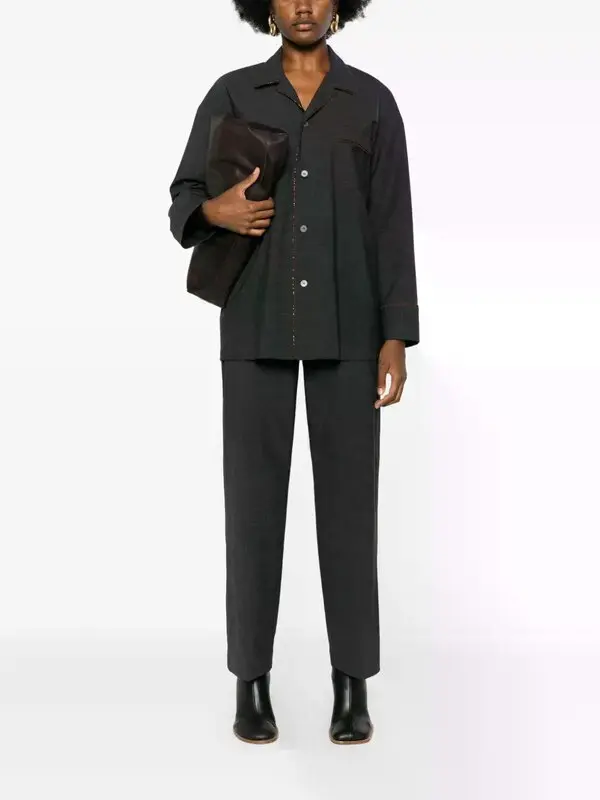 Fabiana Filippi Bead-trim Oversized Shirt