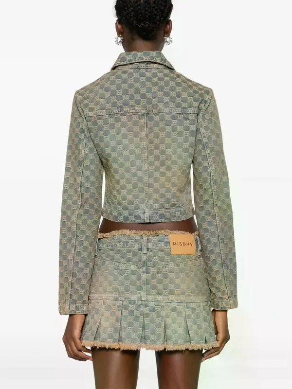 MISBHV Monogram-jacquard Denim Jacket