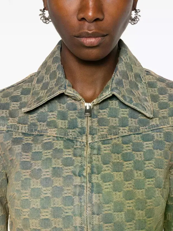 MISBHV Monogram-jacquard Denim Jacket