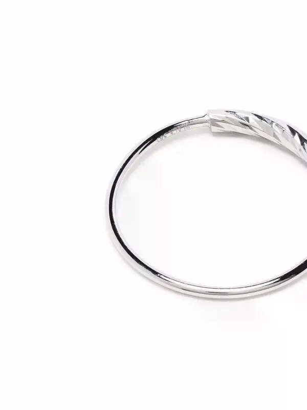 MARIA BLACK 14kt White Gold Nancy 14 Single Hoop Earring