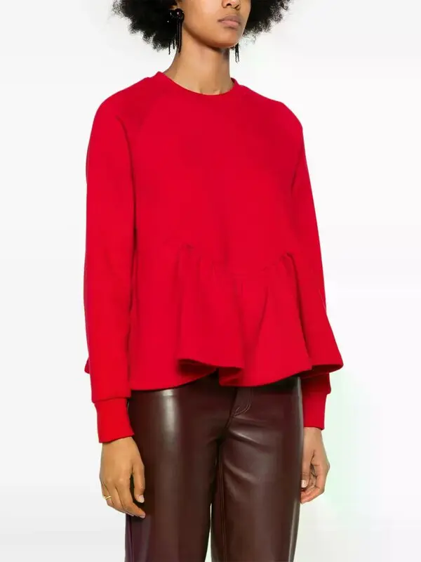 IOANA CIOLACU Calypso Ruched-detail Sweatshirt