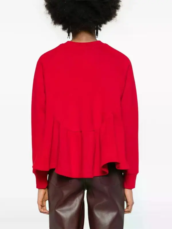 IOANA CIOLACU Calypso Ruched-detail Sweatshirt