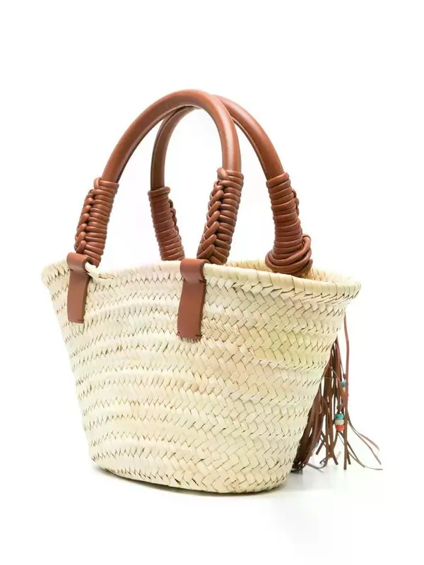 Alanui Small Icon Palm Leaf Tote Bag