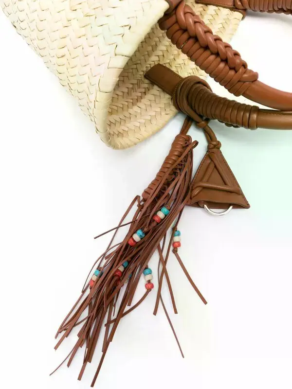 Alanui Small Icon Palm Leaf Tote Bag