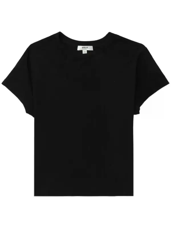 AGOLDE Adine Cotton T-shirt - Black