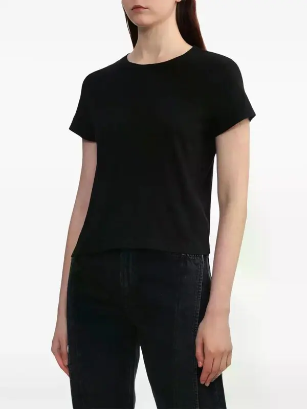 AGOLDE Adine Cotton T-shirt - Black