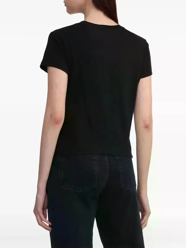 AGOLDE Adine Cotton T-shirt - Black