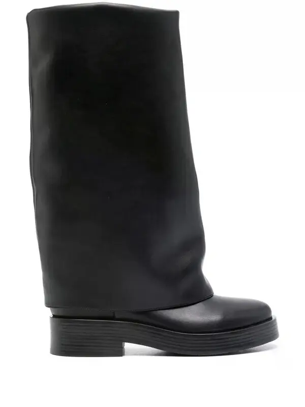 Casadei Layered Mid-calf Boots