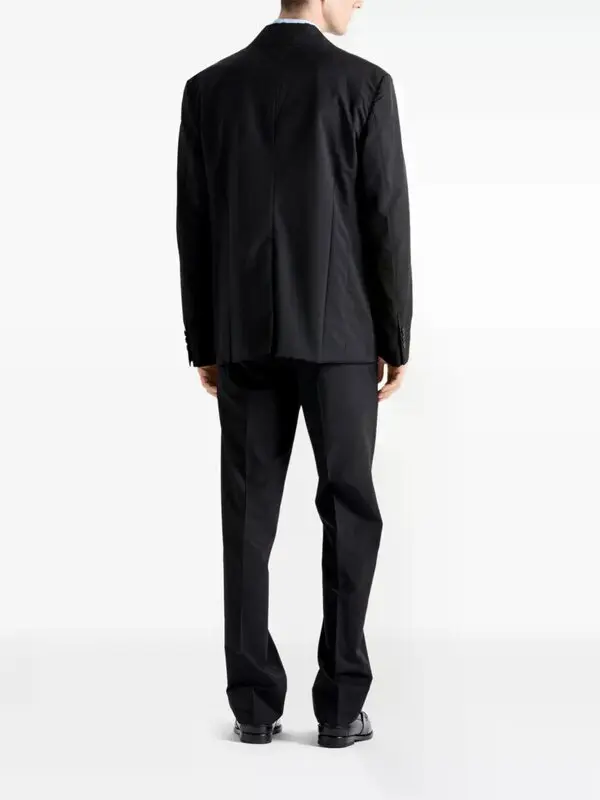 Prada Triangle-logo Trousers - Black