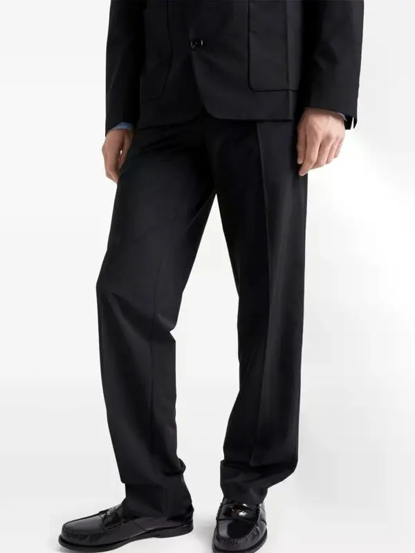 Prada Triangle-logo Trousers - Black