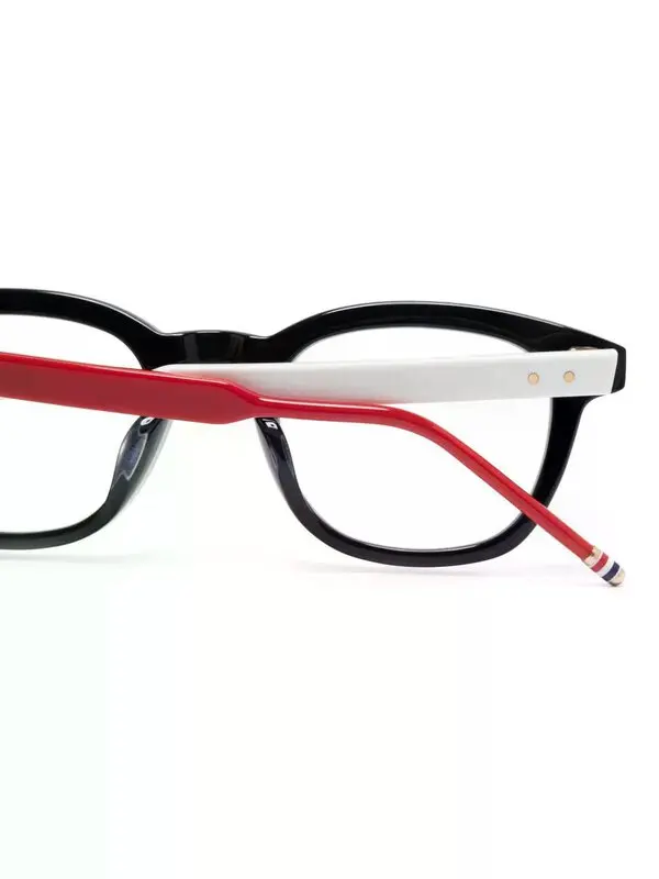 Thom Browne Square Frame Glasses - Red
