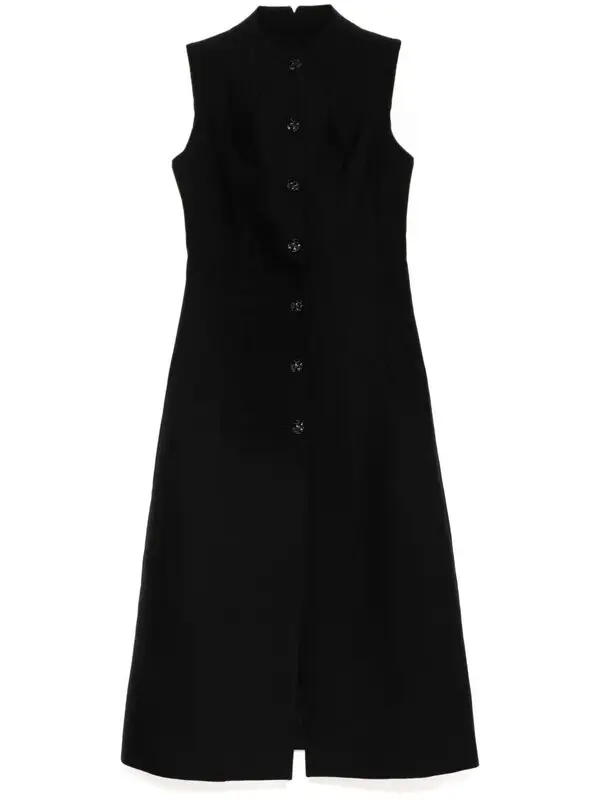 Shiatzy Chen Wool Vest Dress - Black