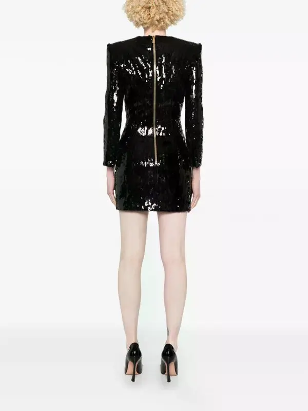 Balmain Sequinned Mini Dress
