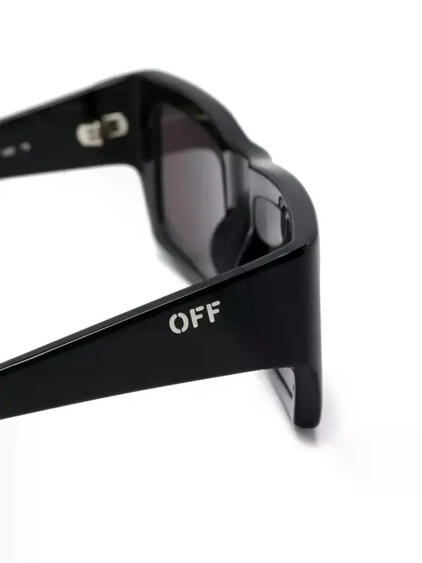 Off-White Prescott Rectangle-frame Sunglasses - Black