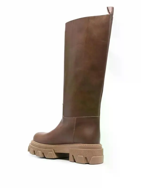 P.a.r.o.s.h Ridged Leather Boots