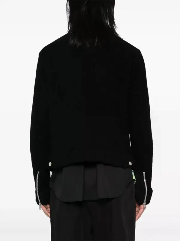 Comme Des Garçons Zip-up Jacket With Chest Pockets