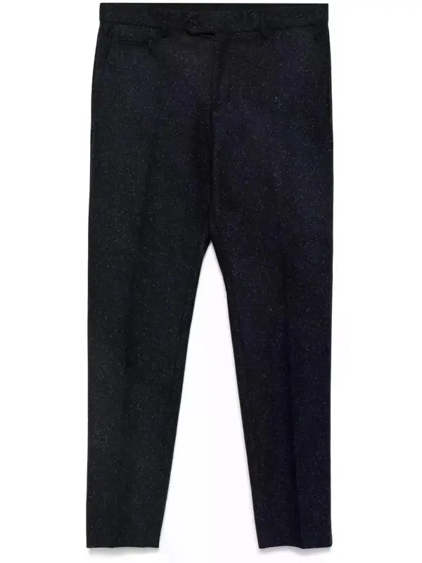 BOSS Virgin Wool Blend Mélange Effect Trousers