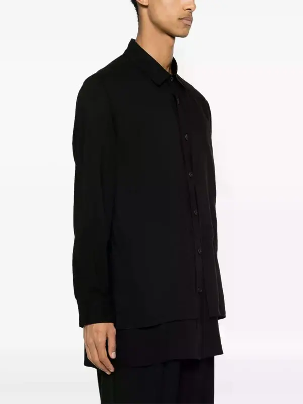 Y’s Overlapping Button-up Shirt