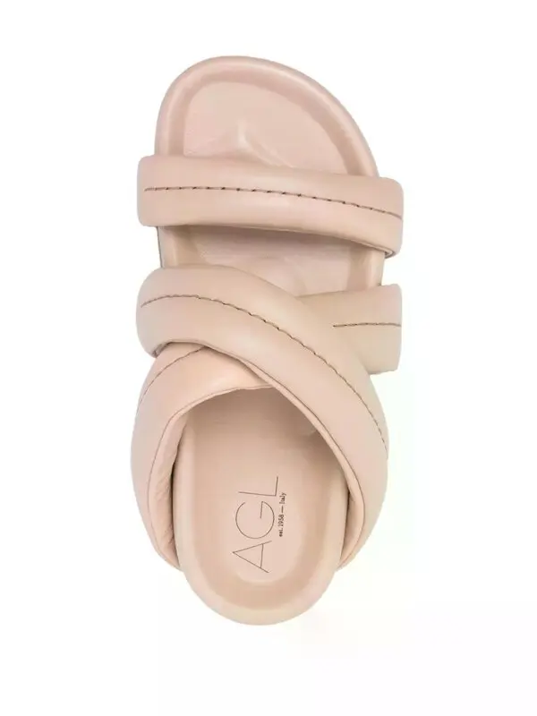 Agl Jane Padded Nappa Leather Sandals