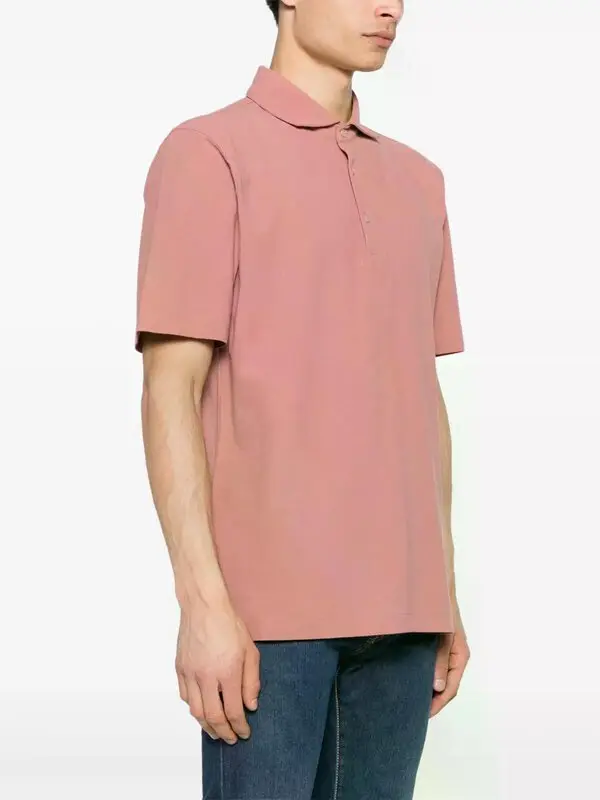 LARDINI Short-sleeve Cotton Polo Shirt