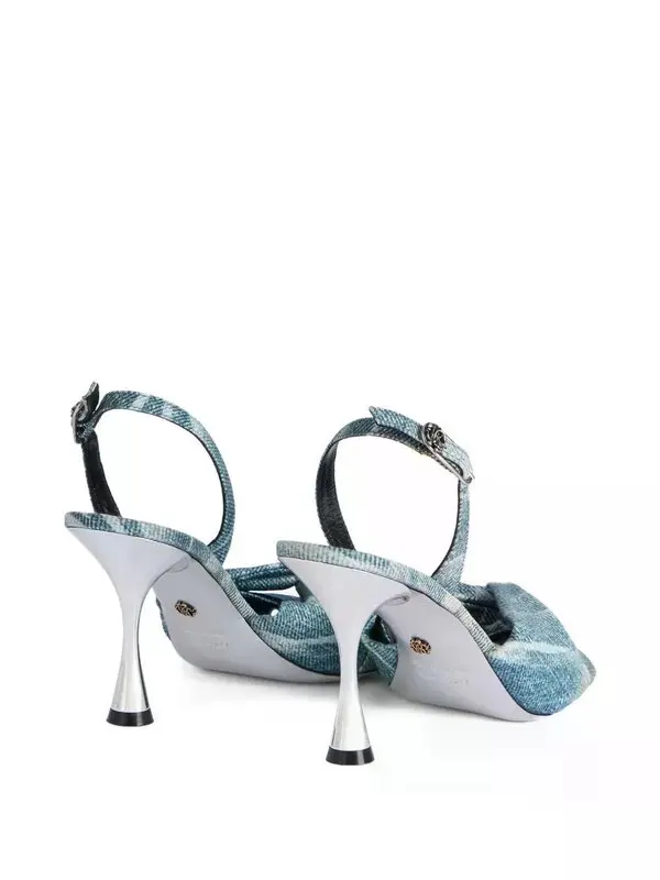 Roberto Cavalli Twisted-design Slingback Sandals