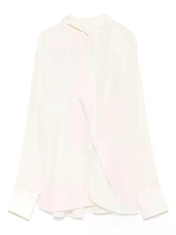 Victoria Beckham Silk Blouse - Neutrals