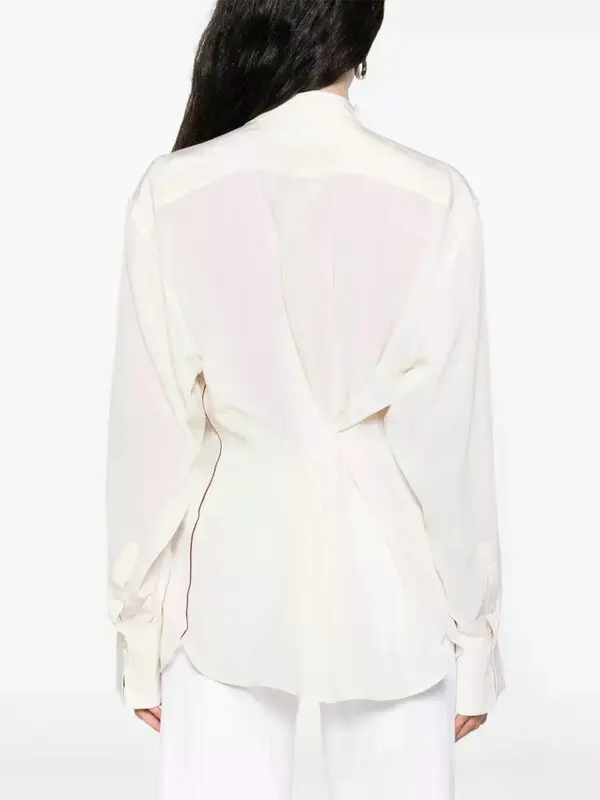Victoria Beckham Silk Blouse - Neutrals