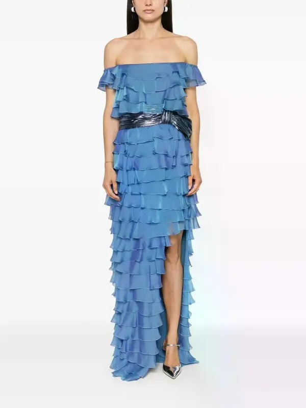 GEMY MAALOUF Off-shoulder Ruffled Gown