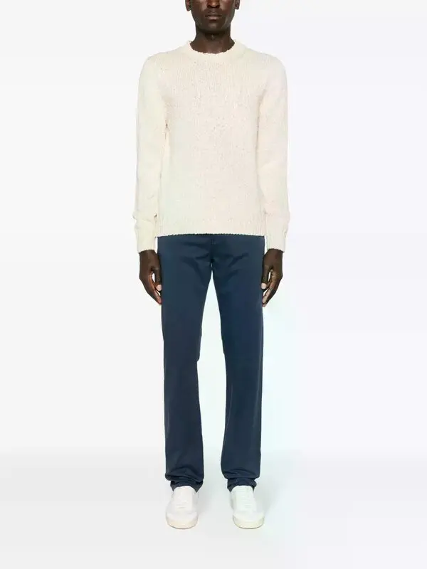 Canali Crew-neck Cotton Jumper