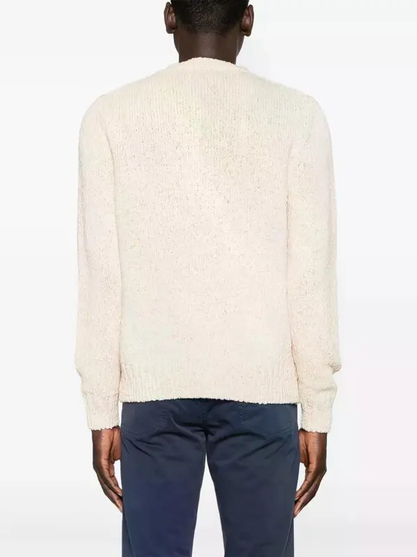 Canali Crew-neck Cotton Jumper