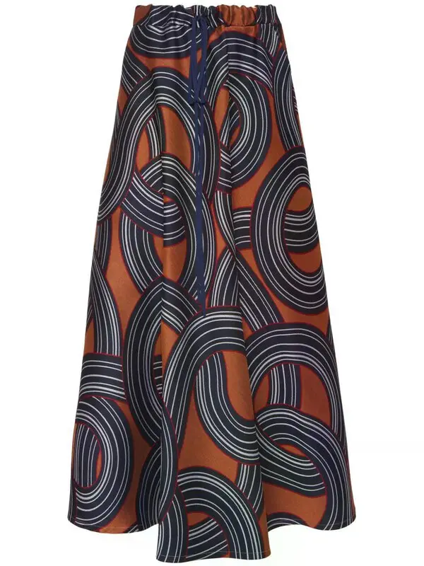 La DoubleJ Jacquard Midi Skirt