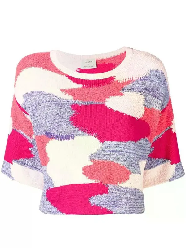 ONEFIFTEEN Patchwork Knit Top