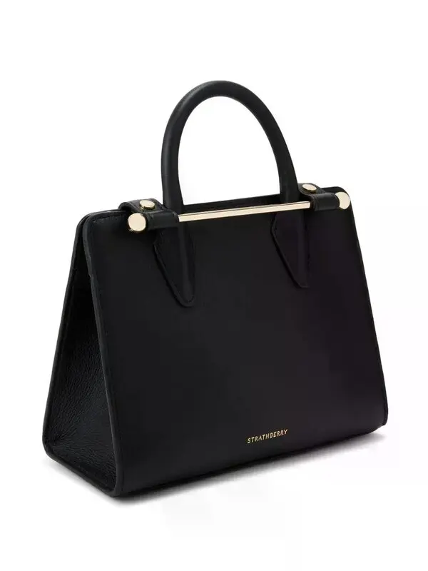 Strathberry The Nano Leather Tote Bag - Black