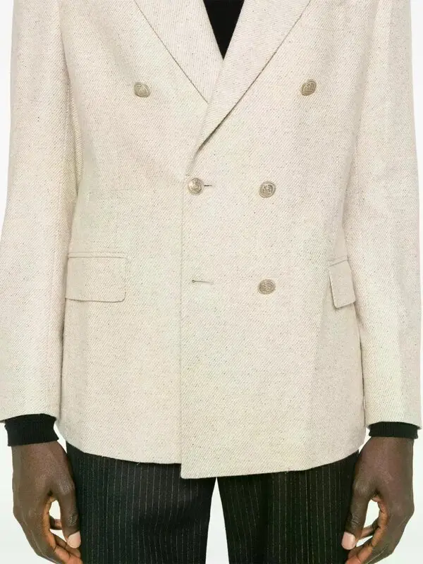 Eleventy Mélange-effect Blazer - Neutrals