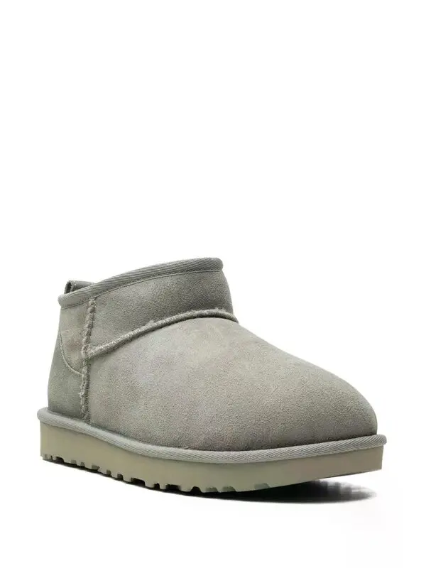 UGG Classic Ultra Mini Shearling Boots - Grey