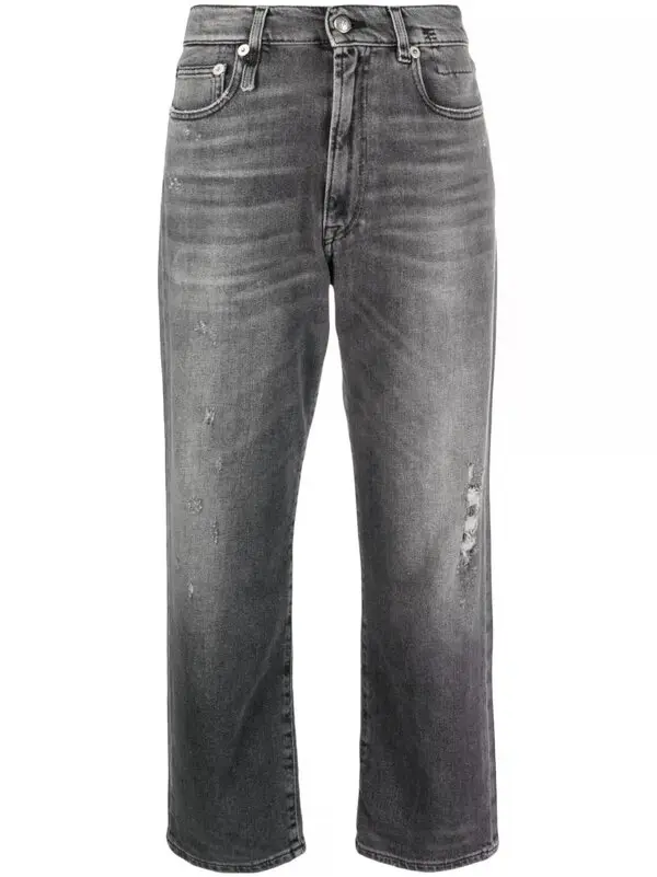 R13 Cropped Boyfriend Jeans