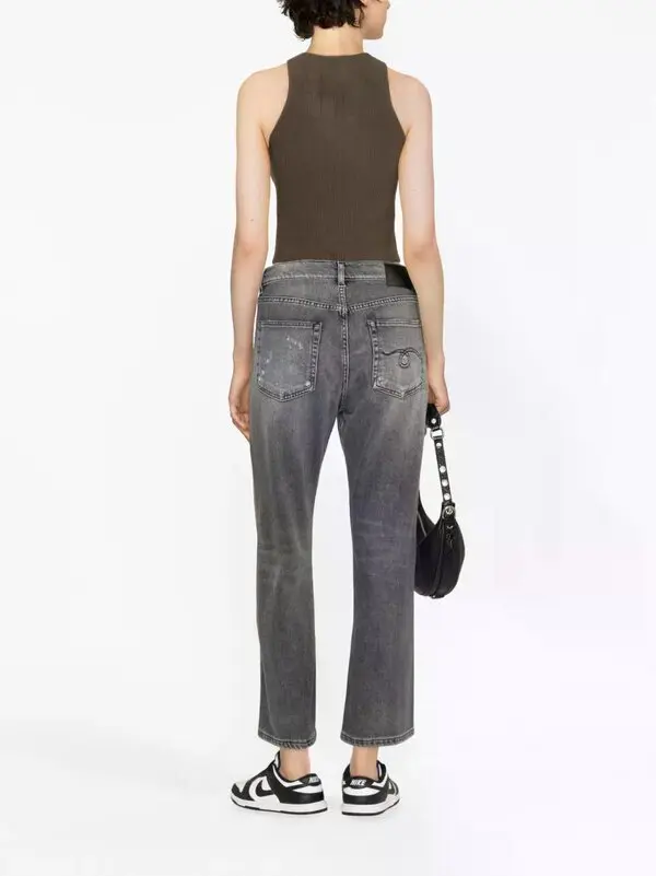 R13 Cropped Boyfriend Jeans